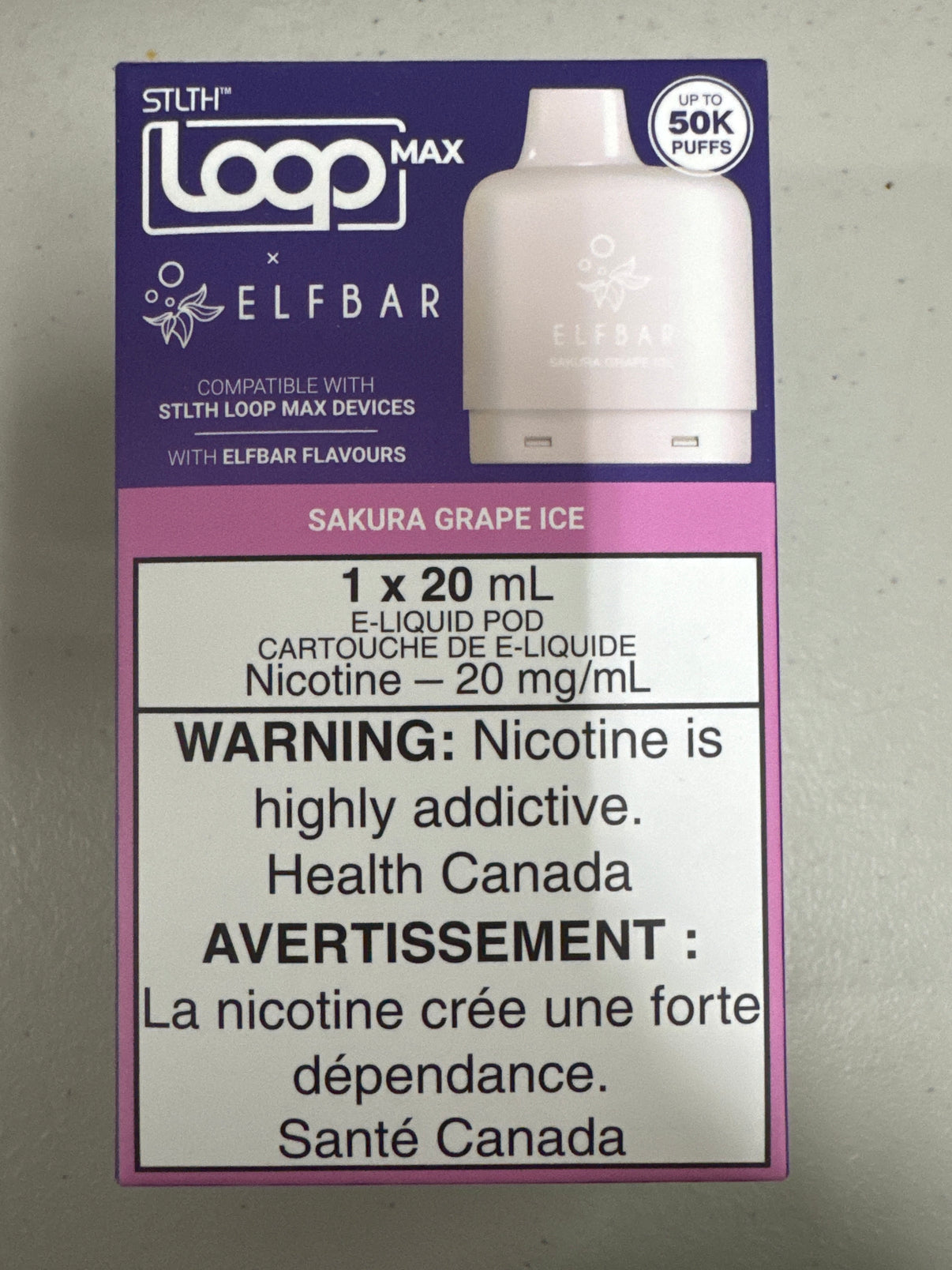 STLTH LOOP x ELFBAR 50K Pods Sakura Grape Ice – Vape Collective