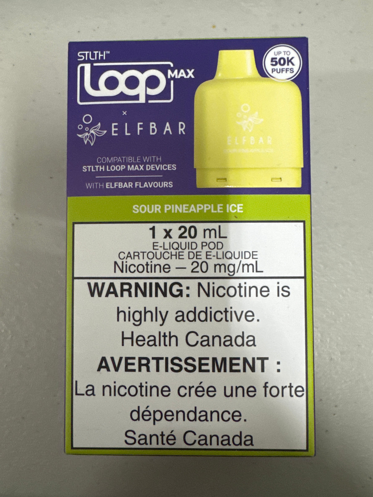 STLTH LOOP x ELFBAR 50K Pods Sour Pineapple Ice – Vape Collective