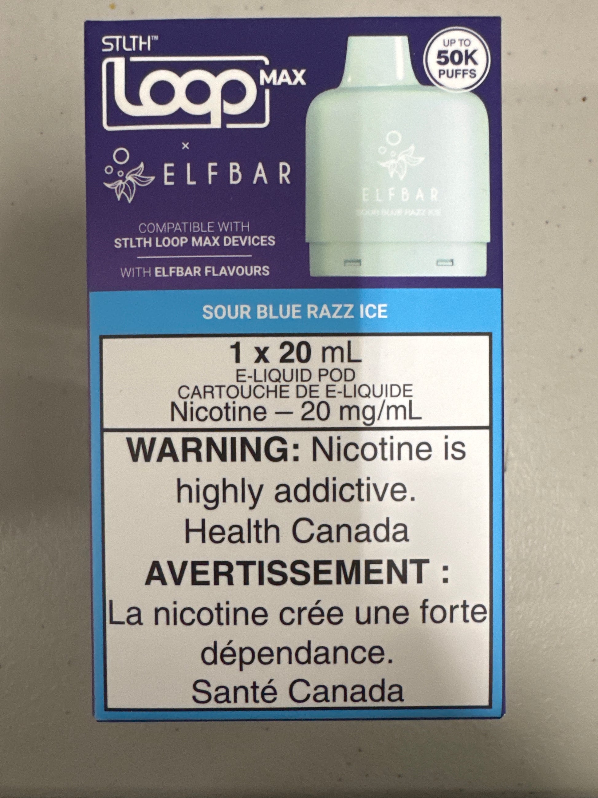 STLTH LOOP x ELFBAR 50K Pods Sour Blue Razz Ice – Vape Collective