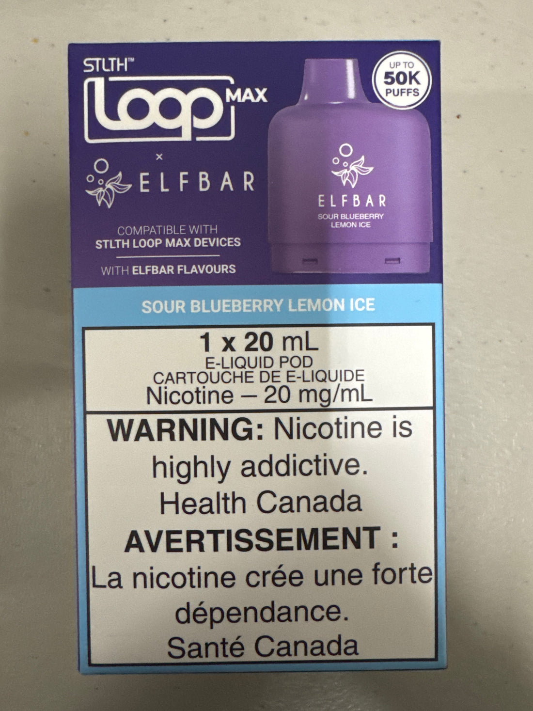STLTH LOOP x ELFBAR 50K Pods Sour Blueberry Lemon Ice – Vape Collective