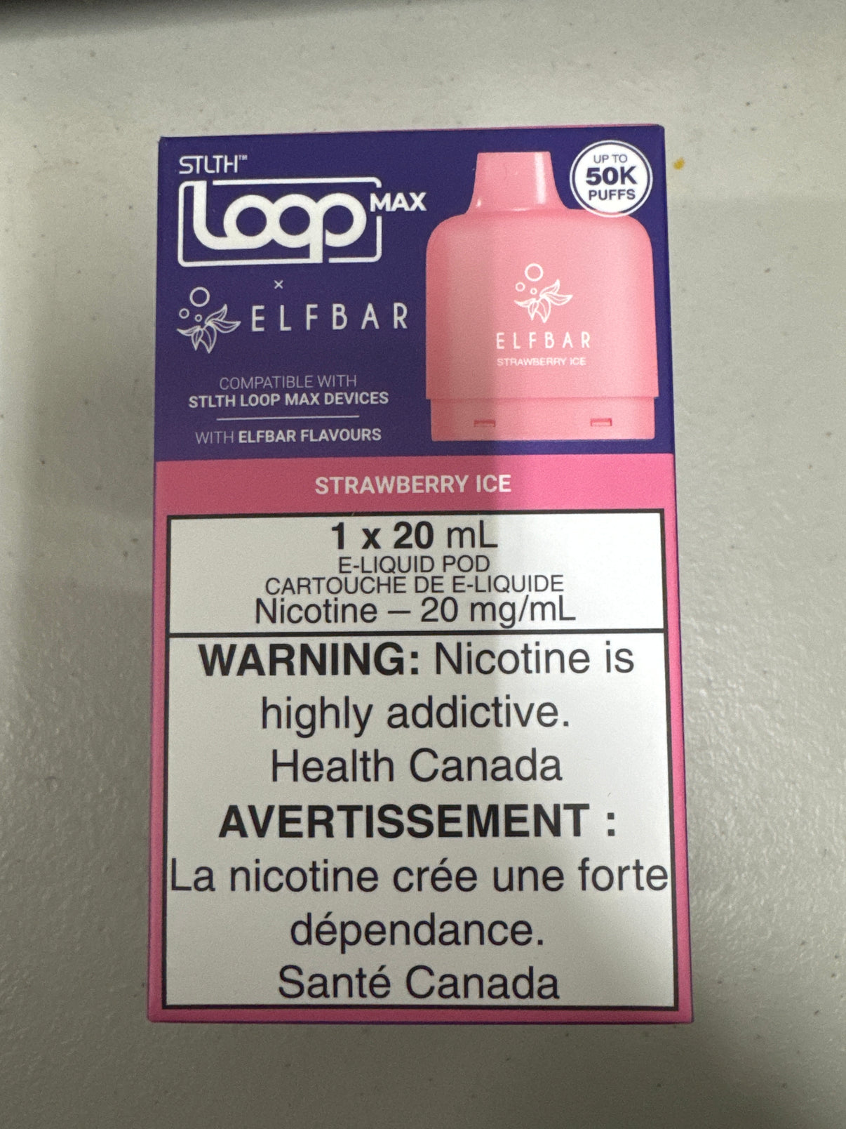 STLTH LOOP x ELFBAR 50K Pods Strawberry Ice – Vape Collective