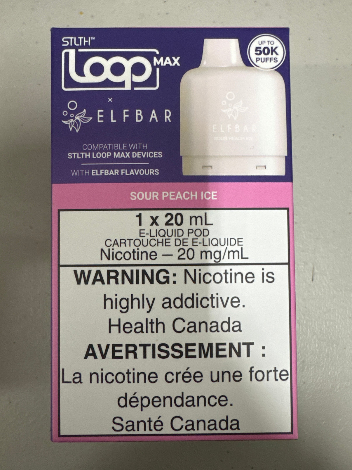 STLTH LOOP x ELFBAR 50K Pods Sour Peach Ice – Vape Collective