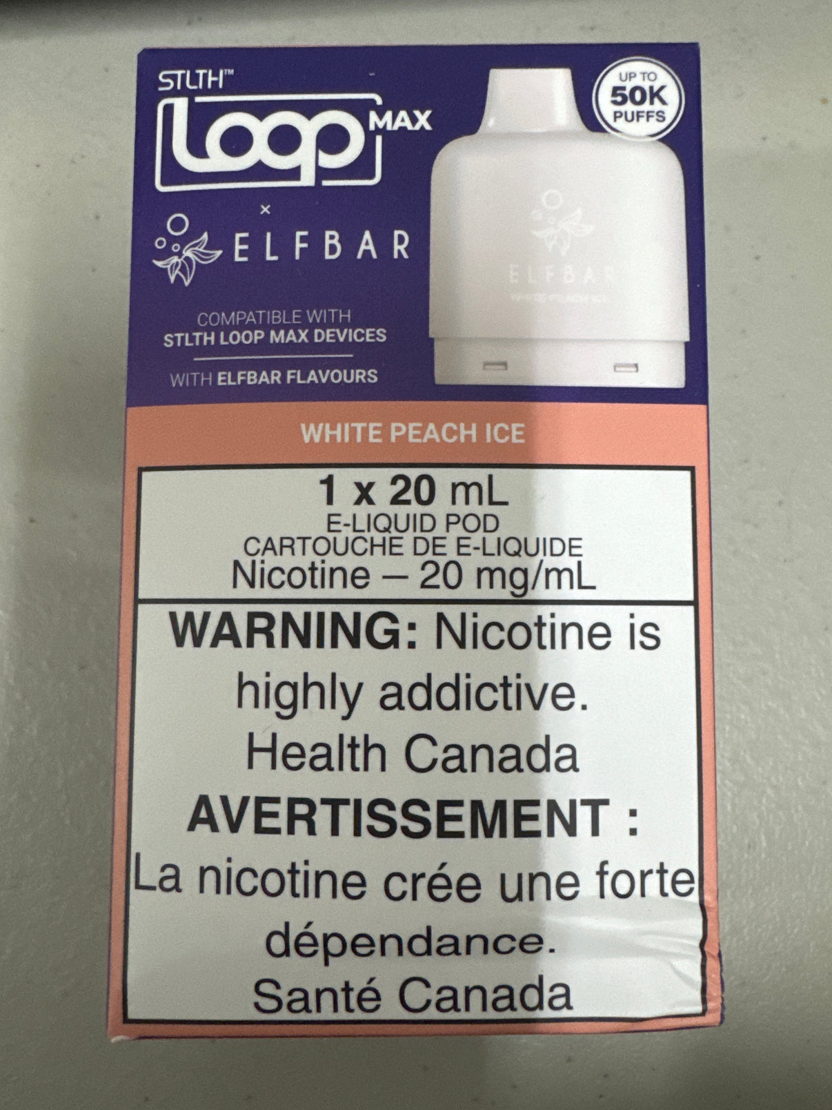 STLTH LOOP x ELFBAR 50K Pods White Peach Ice – Vape Collective